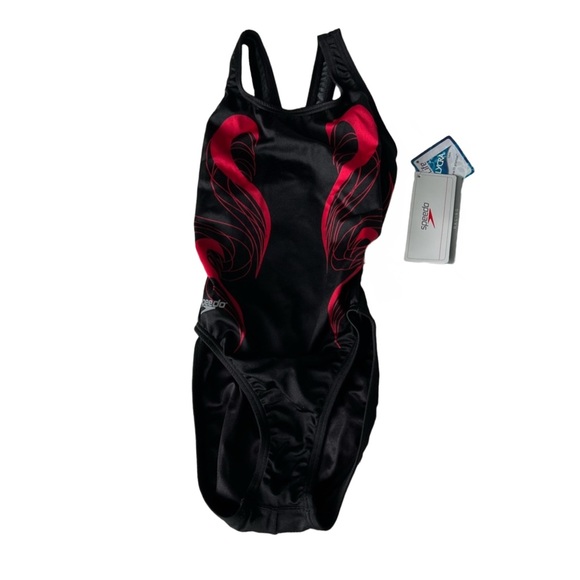 Speedo | Swim | Nwt Speedo Racing Womens One Piece Swimsuit Red And ...